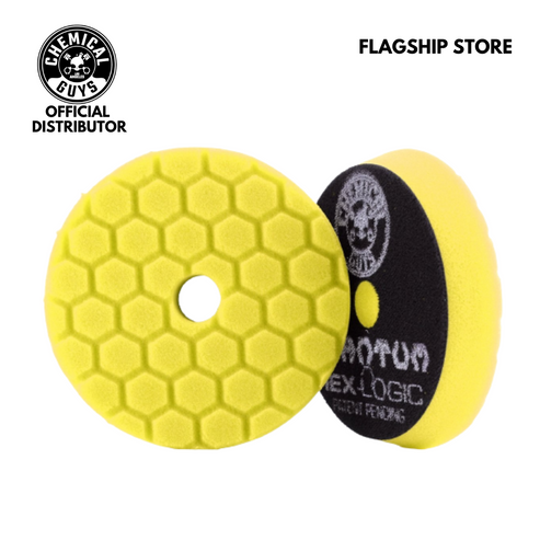 Chemical Guys Hex-Logic Quantum Heavy Cutting Pad Yellow (6.5 Inch ...